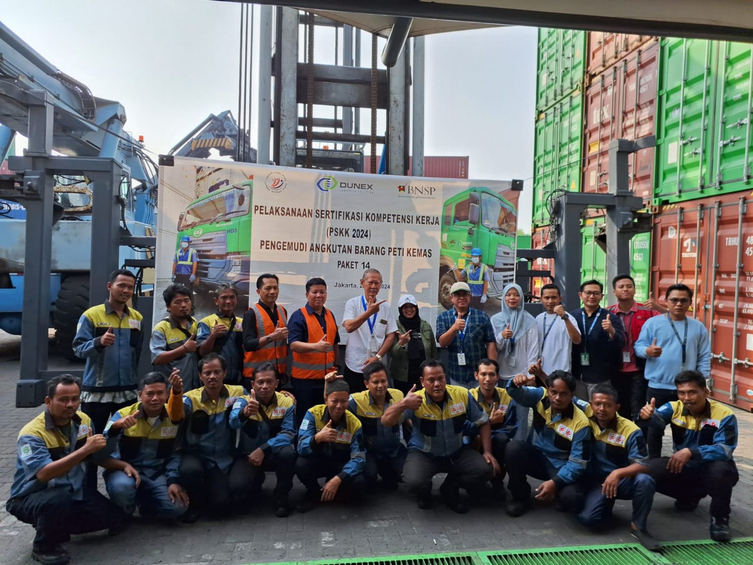 LSP-LIP Uji Kompetensi 20 Sopir Truk PT DUNEX – Logistik News